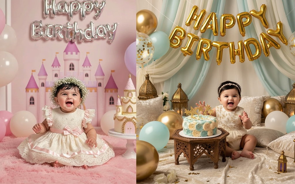 10 Magical Birthday Prompts for Baby Photoshoots Using AI