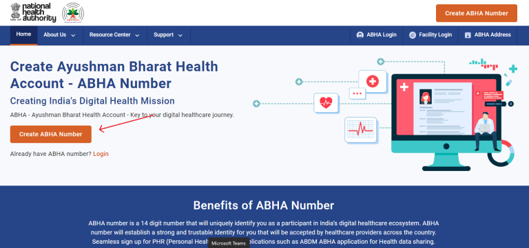 ABHA Card Online Apply 2026 – Create Ayushman Bharat Health