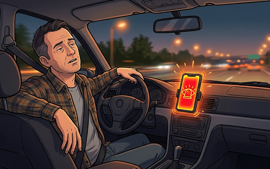 Stay Awake While Driving Using Your Phone (Smart Safety